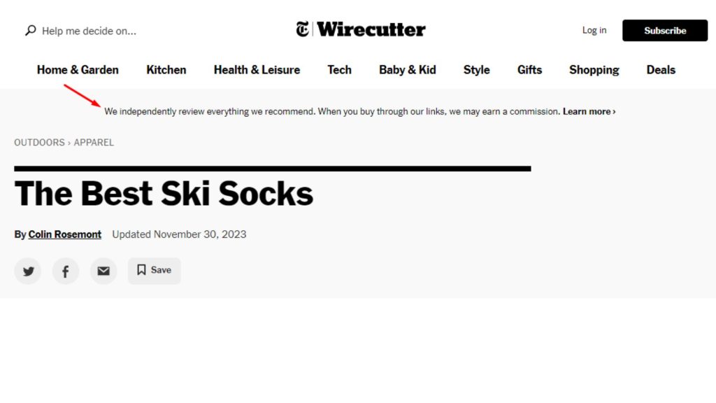 15 Best Affiliate Disclosure Examples & Best Practices - Uppromote